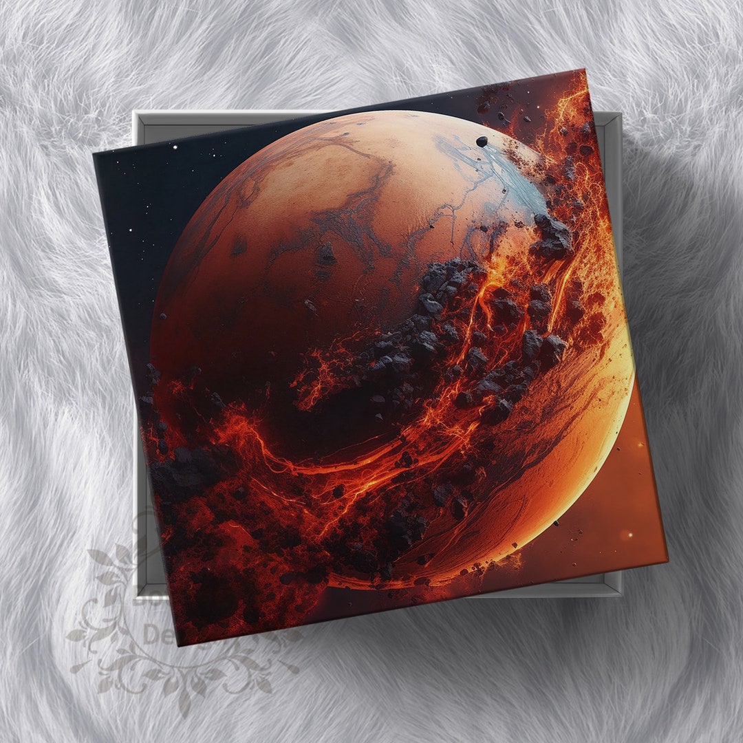Planet in Fire all Purpose Digital PNG Design File Instant - Etsy