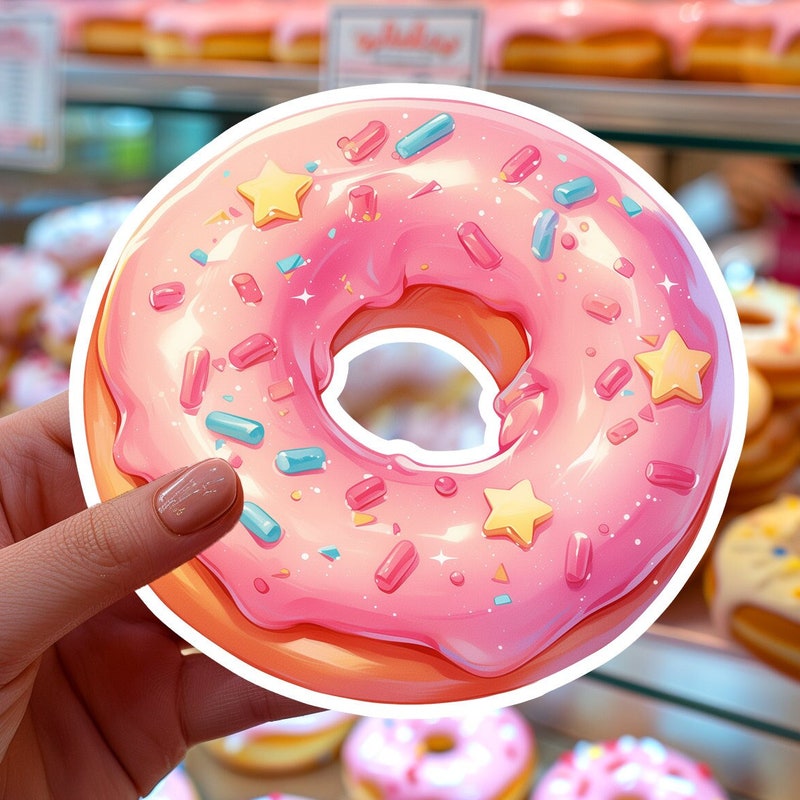 Donut Sticker - Etsy