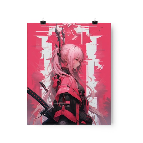 Anime Girl Poster - Etsy