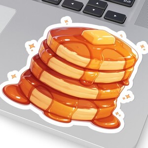 Pancake Sticker Cute Sticker Food Stickers Kawaii Stickers Pancakes ...