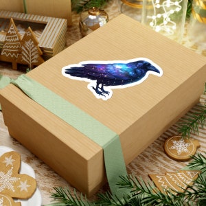 Galaxy Crow Sticker Galaxy Raven Sticker Crow Sticker Raven Sticker ...