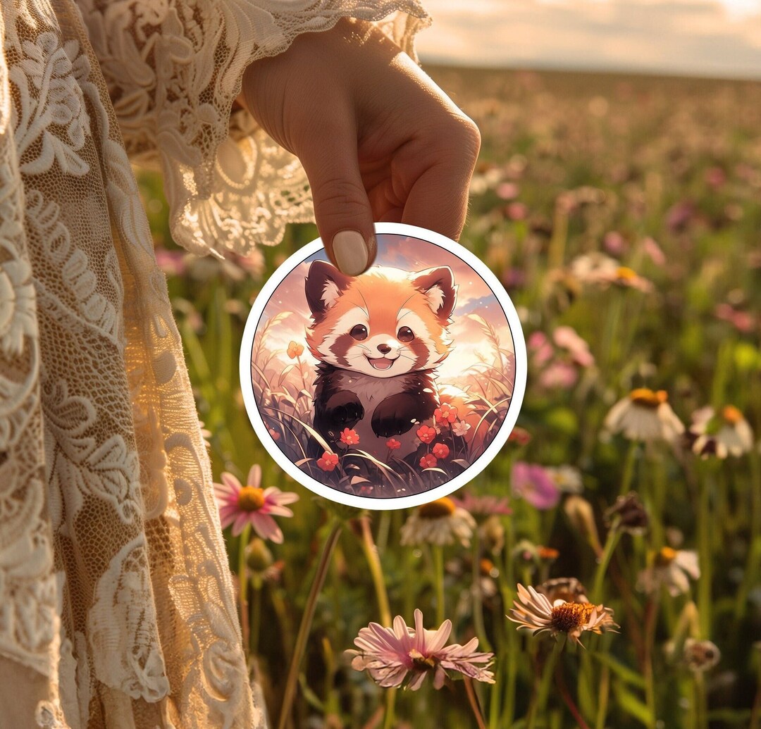 Red Panda Sticker Cute Red Panda Sticker Kawaii Sticker Anime Sticker ...