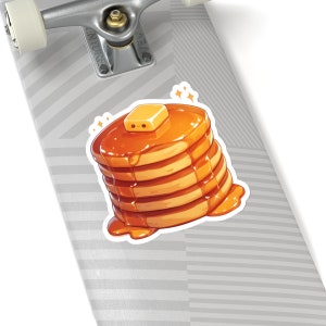 Kawaii Pancake Sticker Pancake Sticker Cute Sticker Vinyl Sticker Food ...