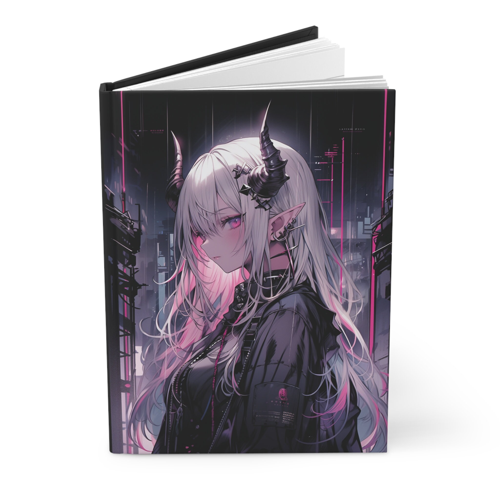 Anime Art Journal Anime Girl Notebook Anime Gift Dream Journal Demon ...