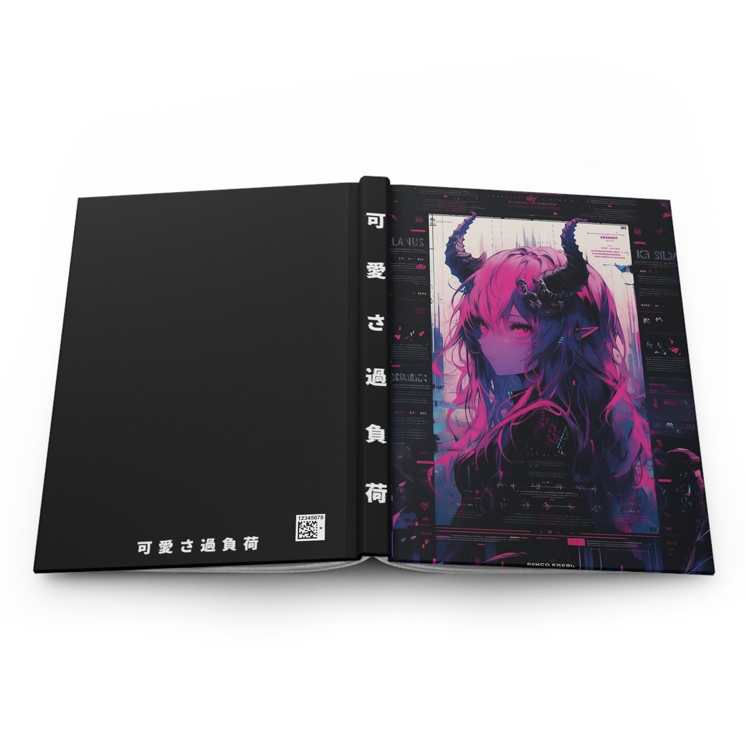 Anime Art Journal Anime Girl Notebook Anime Gift Dream Journal Demon ...