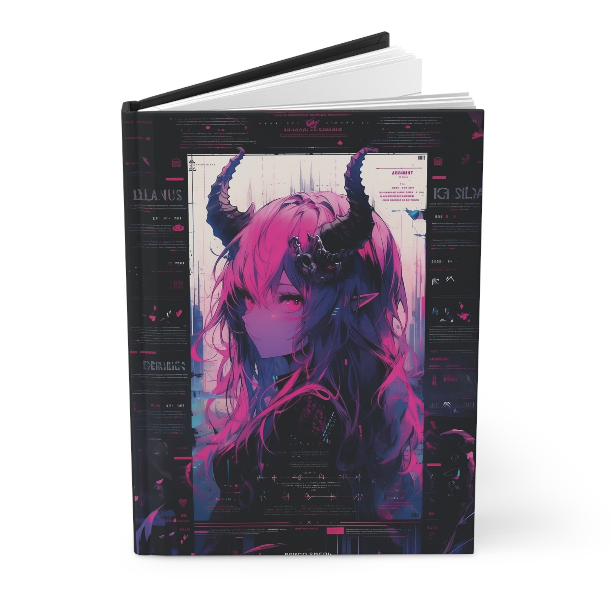 Anime Art Journal Anime Girl Notebook Anime Gift Dream Journal Demon ...