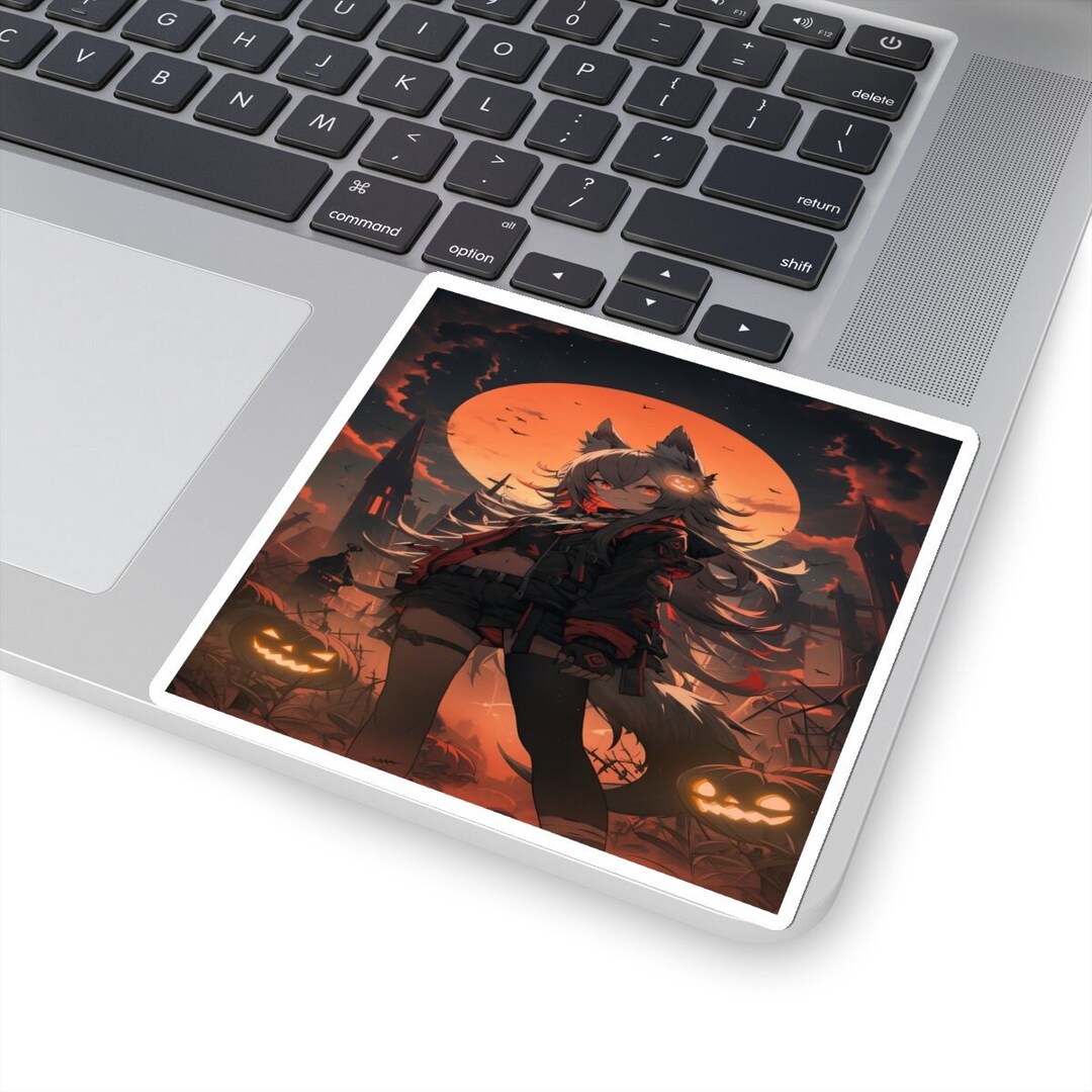 Anime Sticker Wolf Girl Sticker Anime Aesthetic Waifu Sticker Cute ...