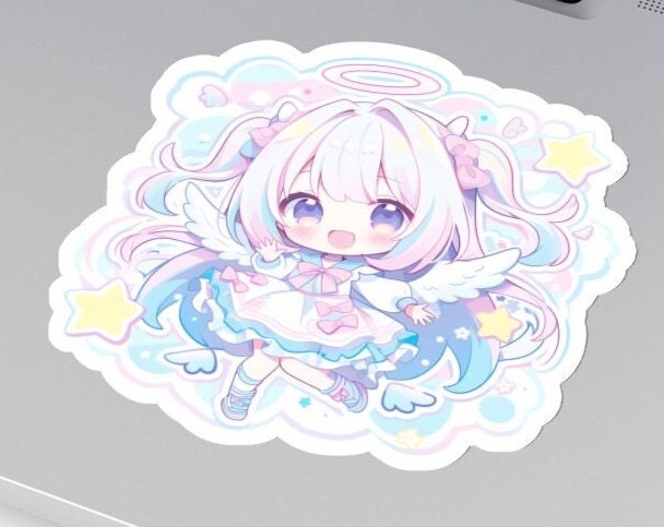 Angel Sticker Kawaii Angel Sticker Kawaii Sticker Anime Sticker ...