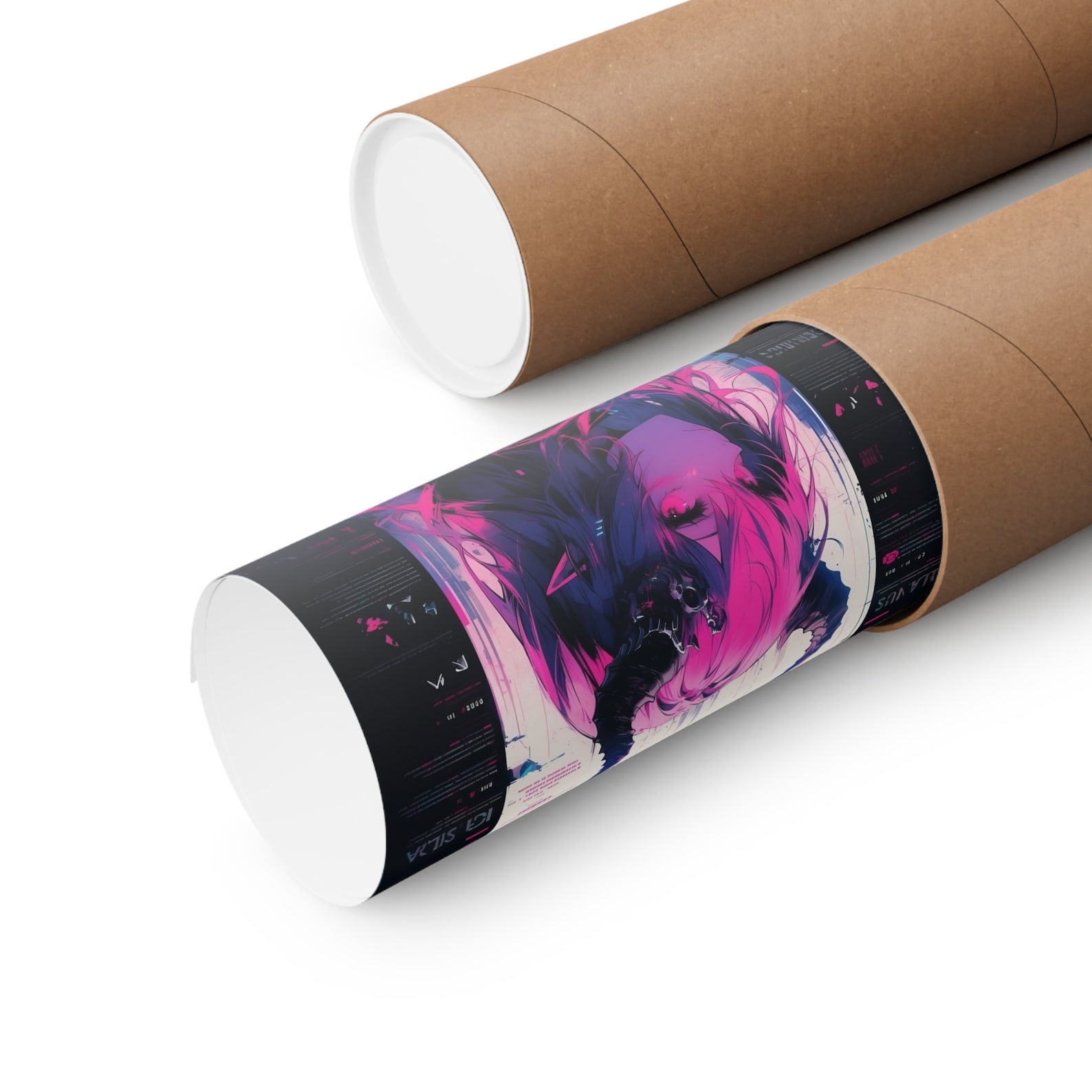 Anime Girl Art Poster Anime Art Print Anime Waifu Poster Demon Girl Art ...