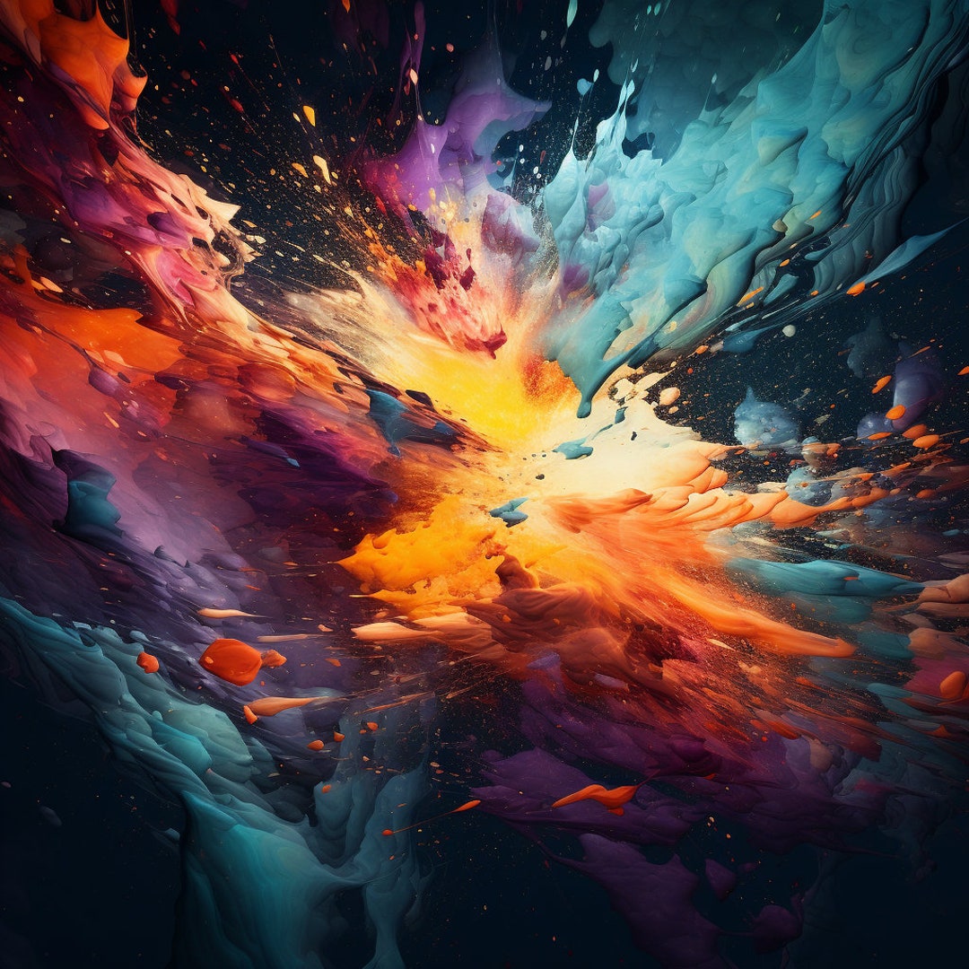 AI Generated Abstract, Art, Wall Art, Digital Painting - Etsy