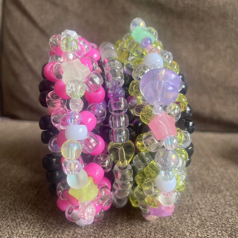 Space Galaxy Themed Mini Rotating Kandi Cuff 3D Kandi Glow - Etsy