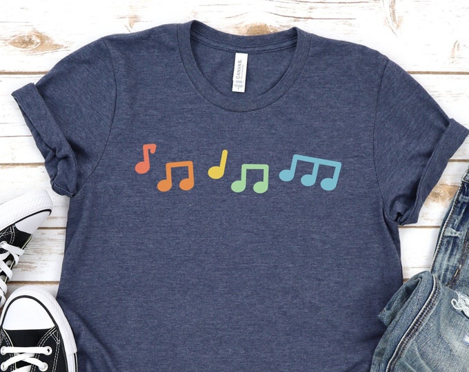 Musical Notes Mandala Shirt, Music Teacher Shirt, Gift for Music ...