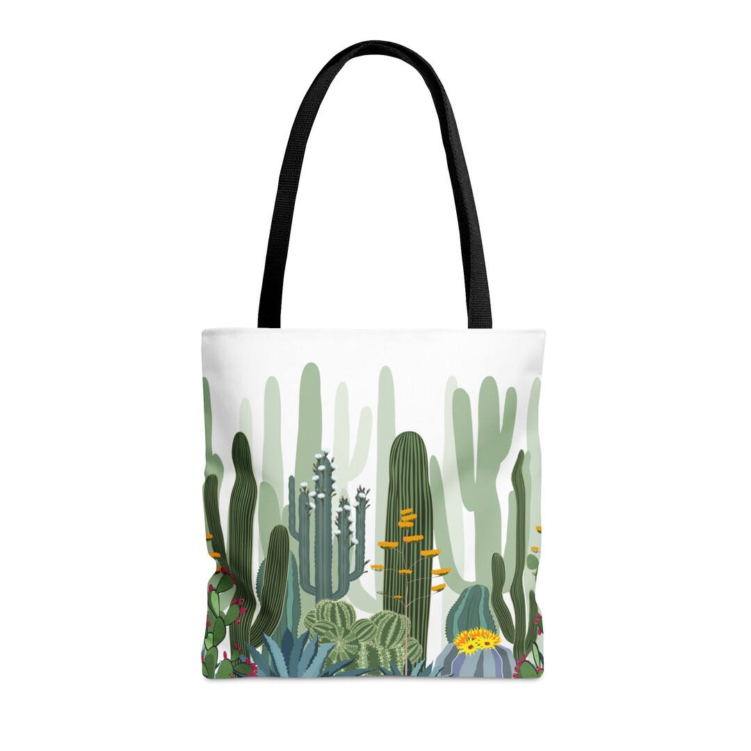 Fun Succulents Cactus Design All Purpose Tote Bag. Cactus Themed Fun ...