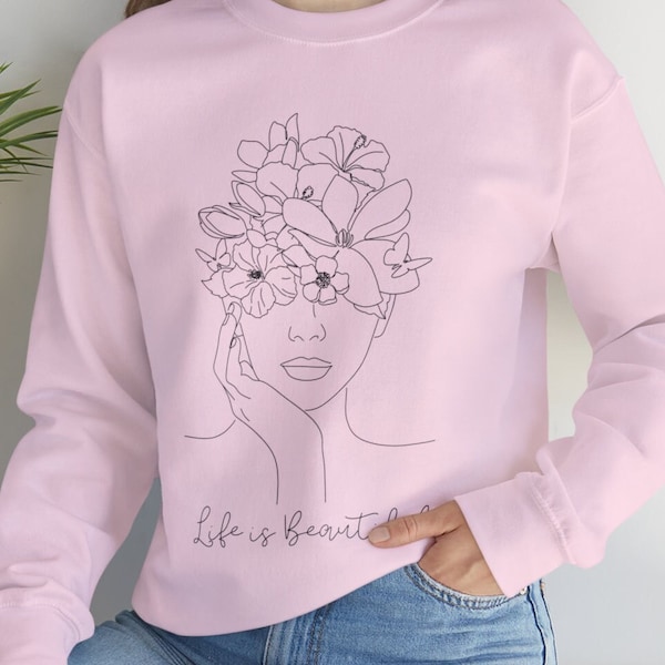 Life is Beautiful Sweatshirt - Etsy