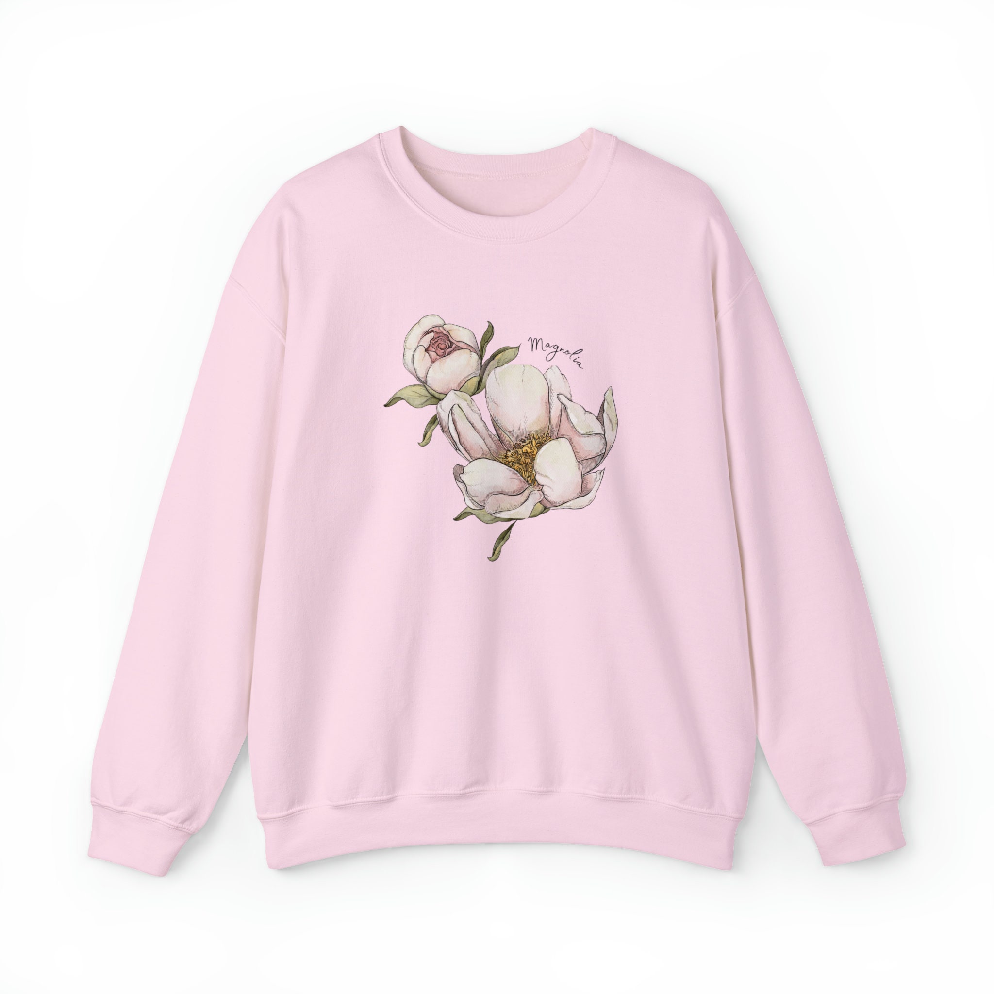 Magnolia Flower Sweatshirt, Unisex Heavy Blend™ Crewneck Sweatshirt ...