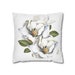 Beautiful Southern Magnolia Flowers Spun Polyester Square Pillow Case ...