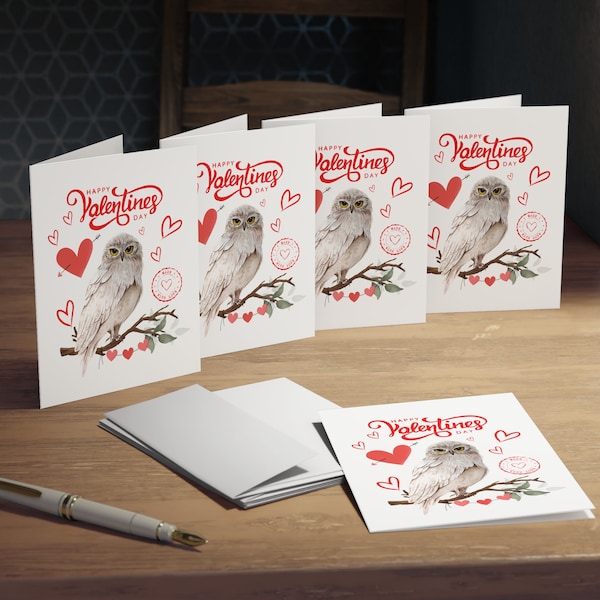Owl Valentine Card - Etsy