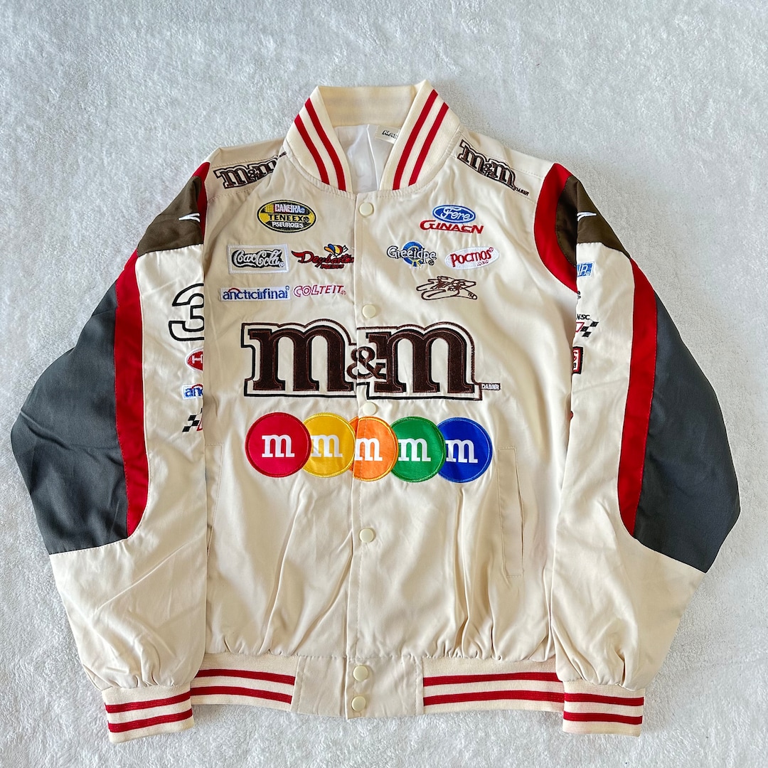 Vintage Racing M&M Jacket Nascar Jacket 90s Retro Embroidered - Etsy