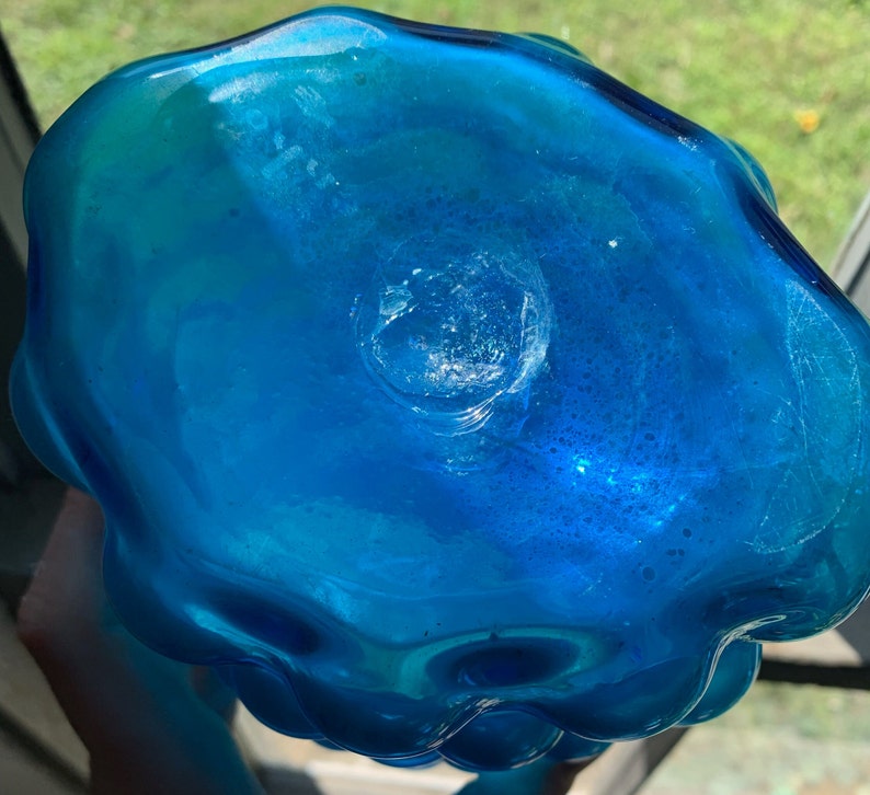 1960s Blenko Bubble Glass Vase by Wayne Husted. - Etsy