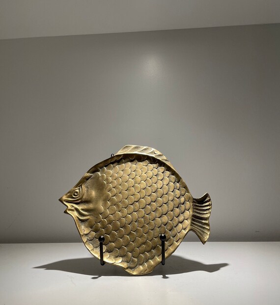 vintage brass fish trinket - Gem