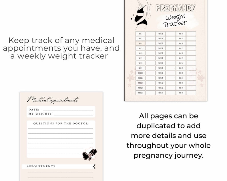 Digital Pregnancy Planner, Printable Pregnancy Planner, New Mom, Mom to ...