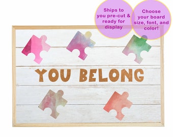 You Belong Here Bulletin Board, Printable File, Back to School, DIY - Etsy