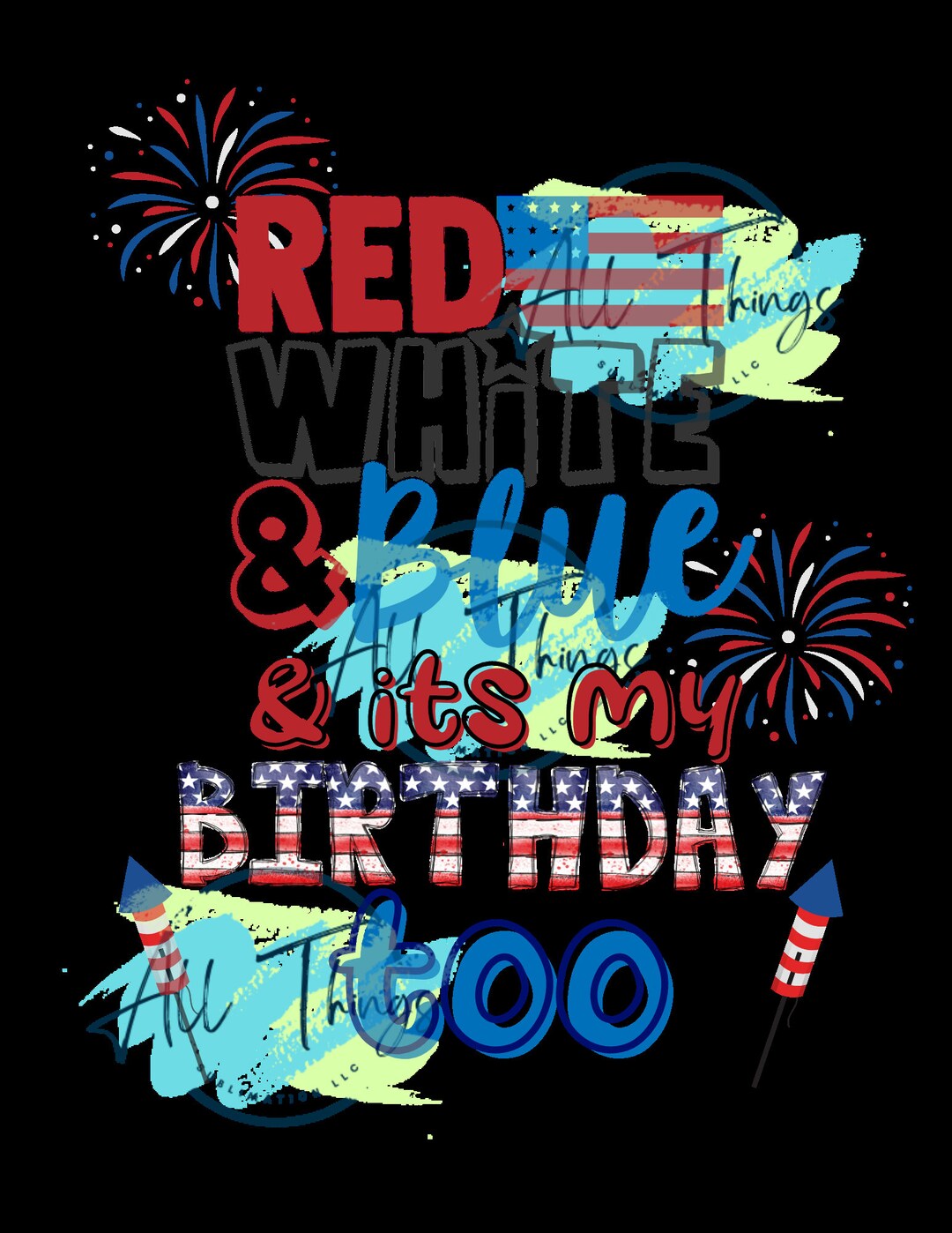Red, White and Blue Birthday - Etsy