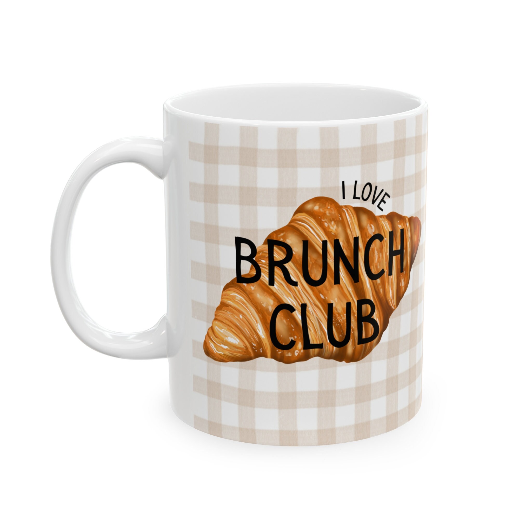 I Love Brunch Club Coffee Mug, Gift for Her, Tea Mug, Foodie Gift, Cute ...