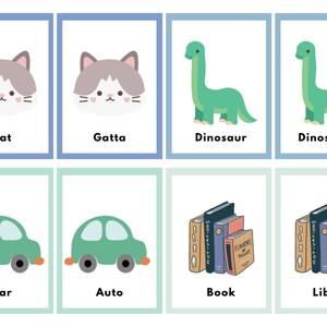 Italian/english Memory Game | Toddler Learning | Educational Games ...