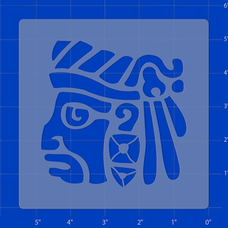 Maya #3 Stencil for Airbrush or Painting - Etsy