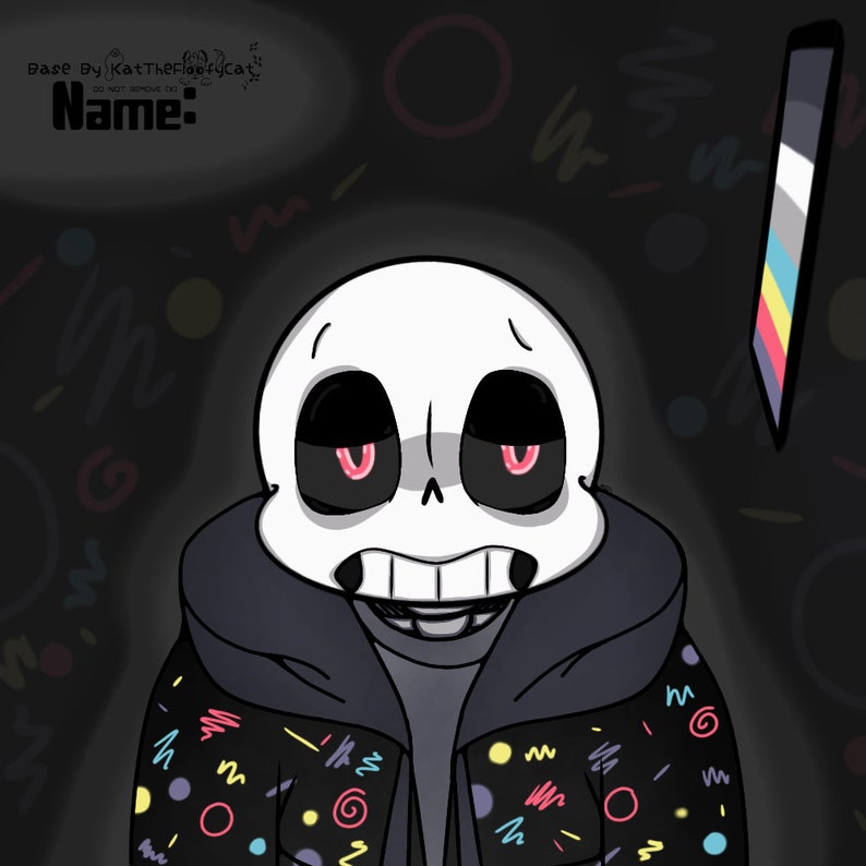 Undertale OC Adopt Sans Party Carpet Themed - Etsy
