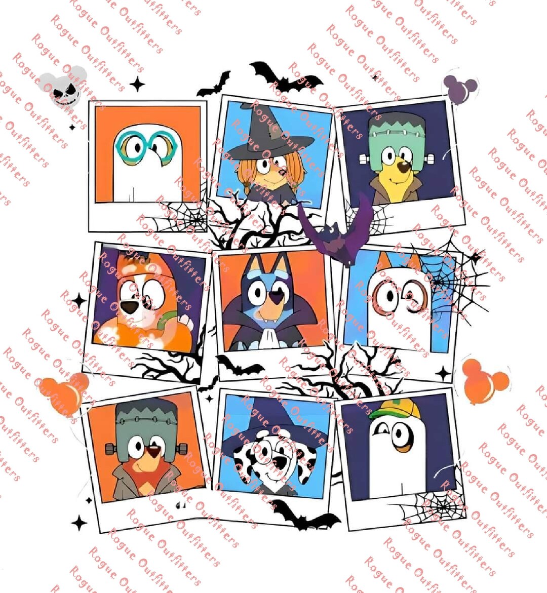 Bluey Halloween PNG - Etsy