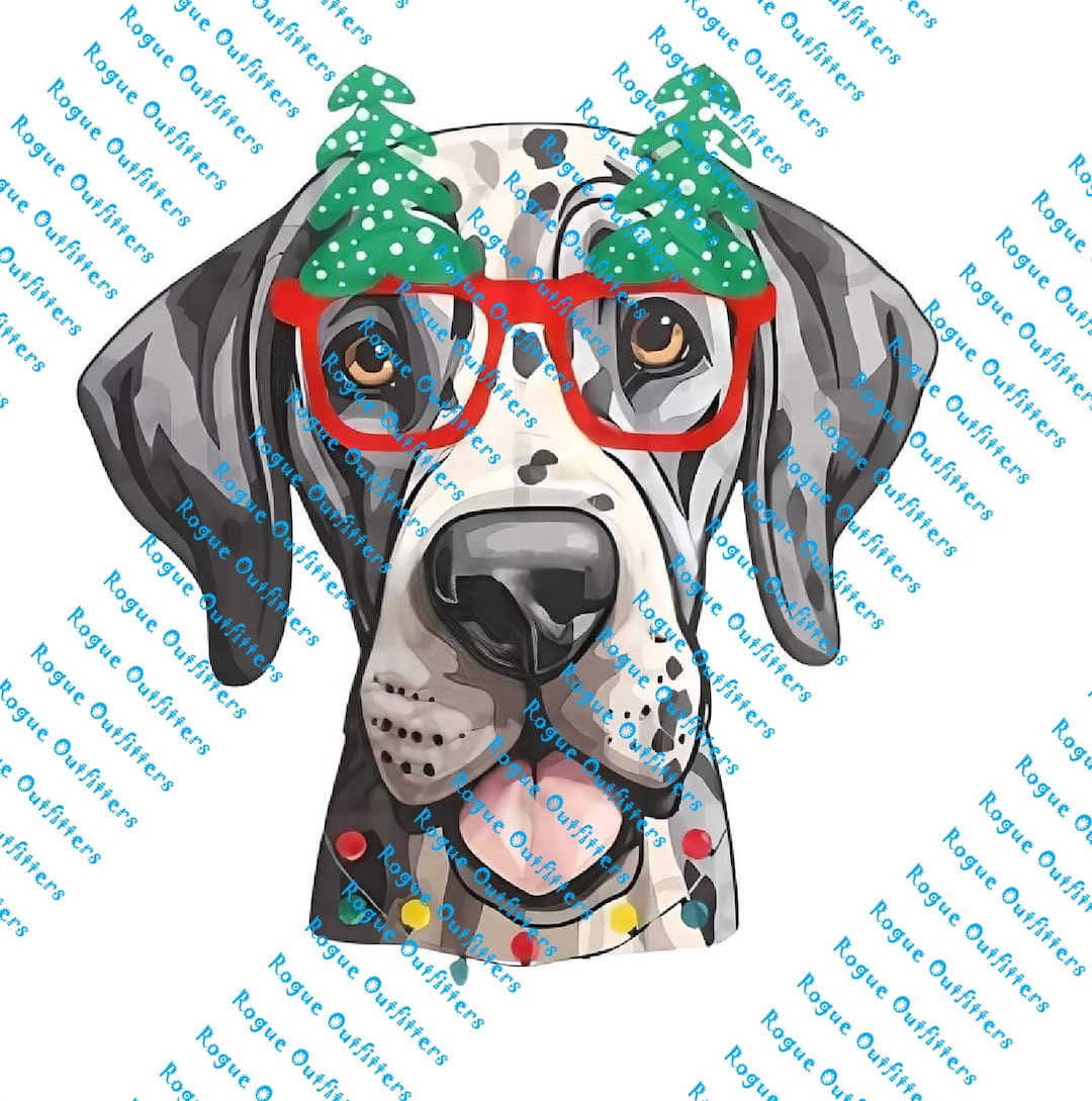 Great Dane Christmas Jpeg - Etsy