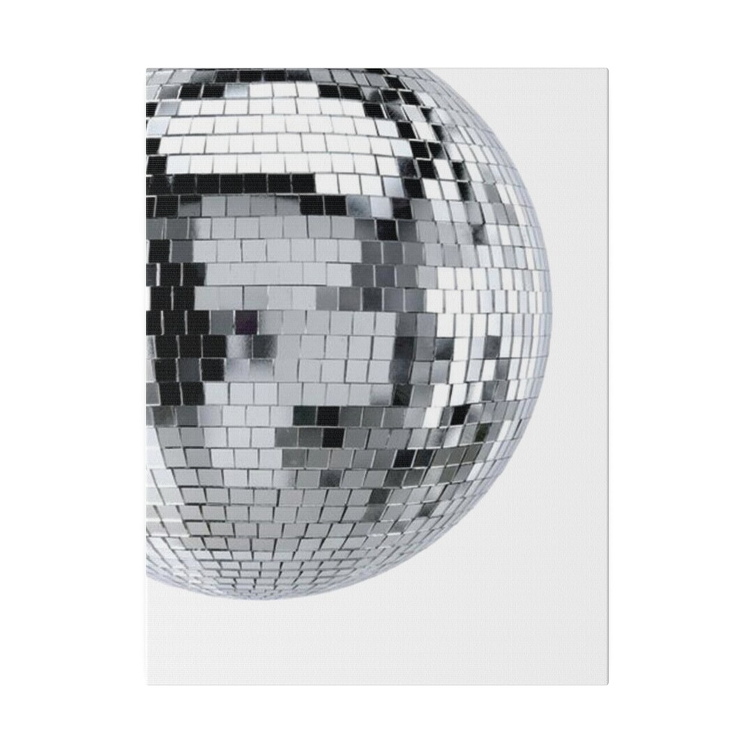 Disco Ball Canvas, Wall Art, Retro, Girly Apartment Decor, Disco ...