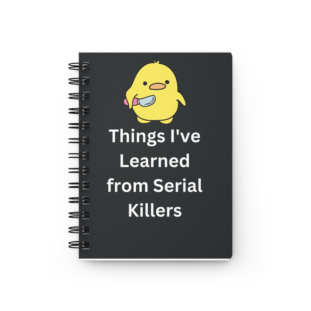 Spiral Bound Journal With Killer Duck Design, Whimsical Notebook, Fun ...