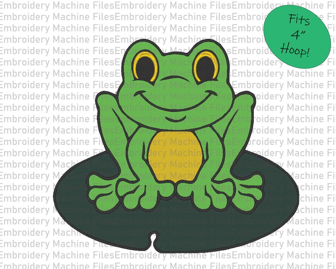 Cute & Simple Frog Embroidery Design File! *easy to Use* - Etsy