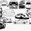 MX-5 Miata (NC) Silhouette Vector File - Etsy Canada
