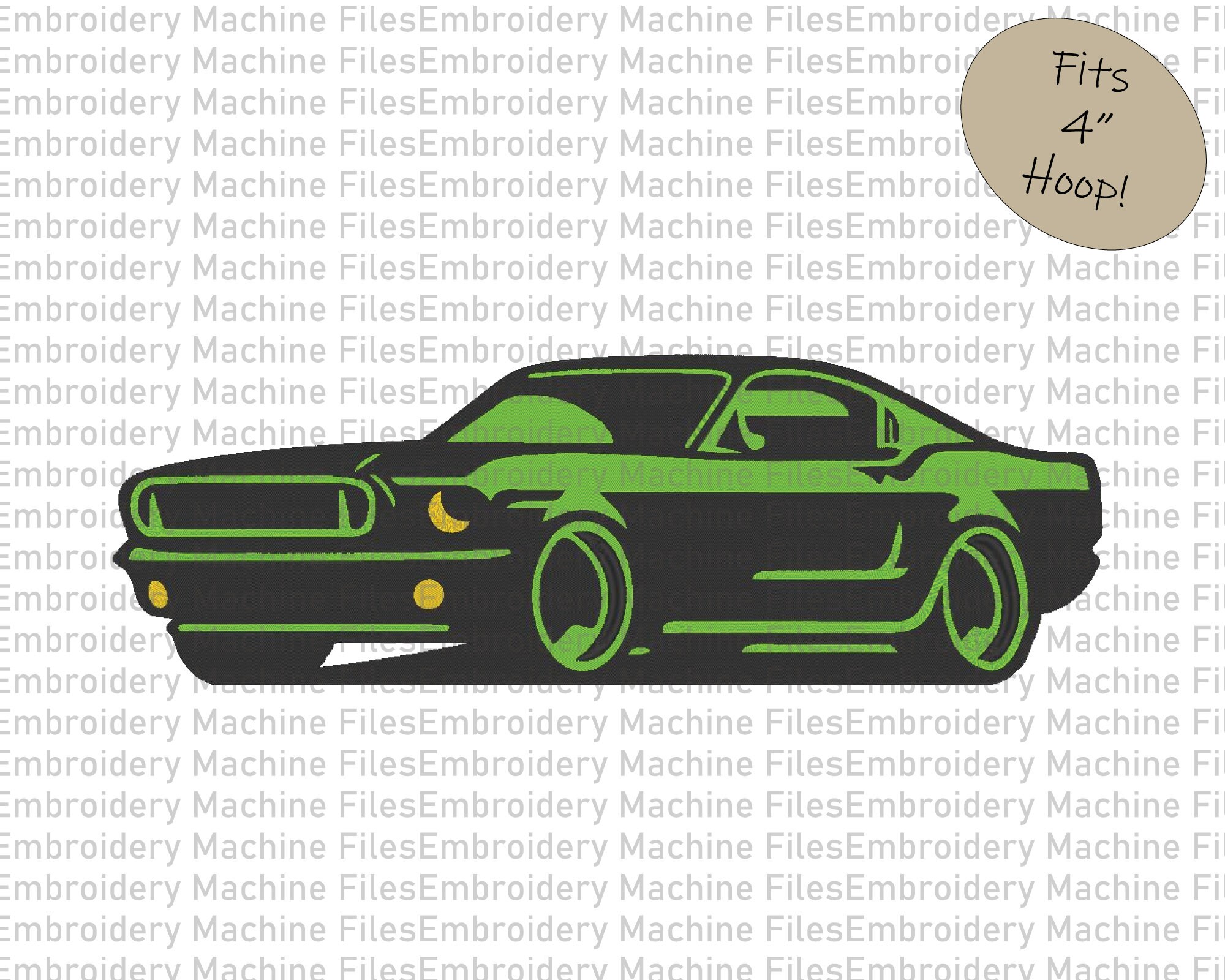 1964 / First Gen Muscle Car Embroidery Machine File Instant Download ...