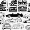 Skyline GT-R R34 SVG Bundle | Iconic Skyline GTR R34 Designs | Sports ...