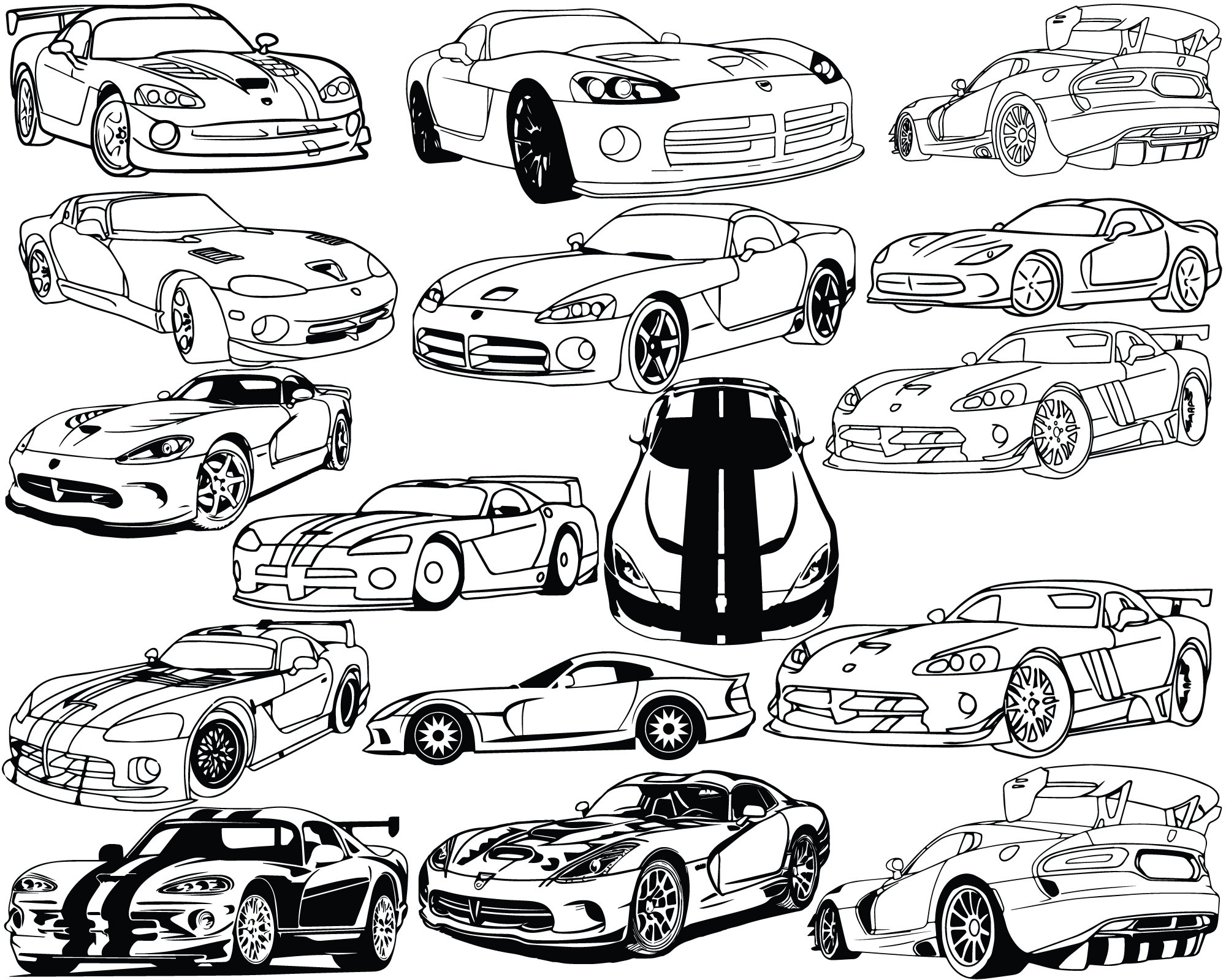 Viper Sports Car Themed Svgs File Pack! *highest Quality* - Etsy