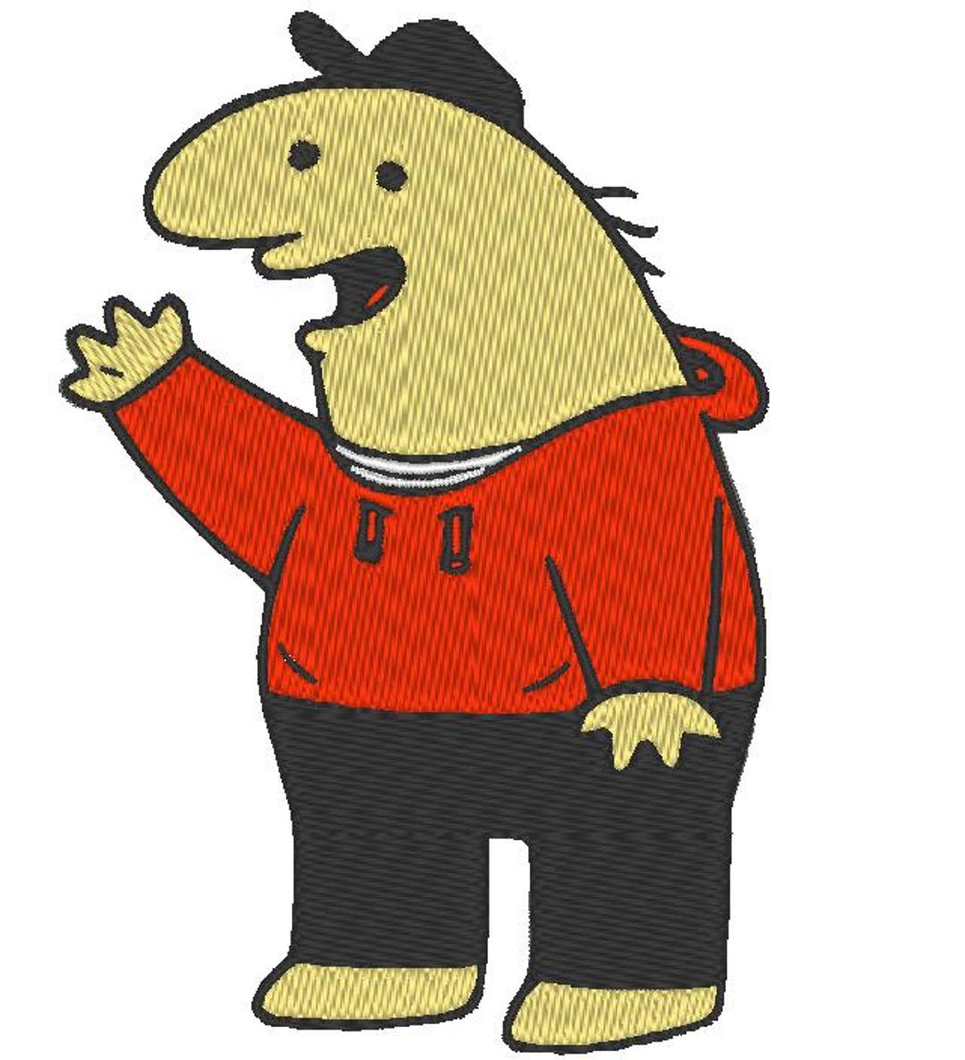 Charlie Smile Happy Friends Themed Character Embroidery File Download ...