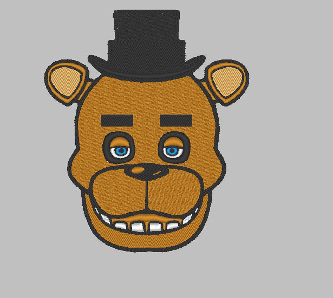 Freddy Animatronic FNAF Themed Embroidery Machine File Download! * Easy ...