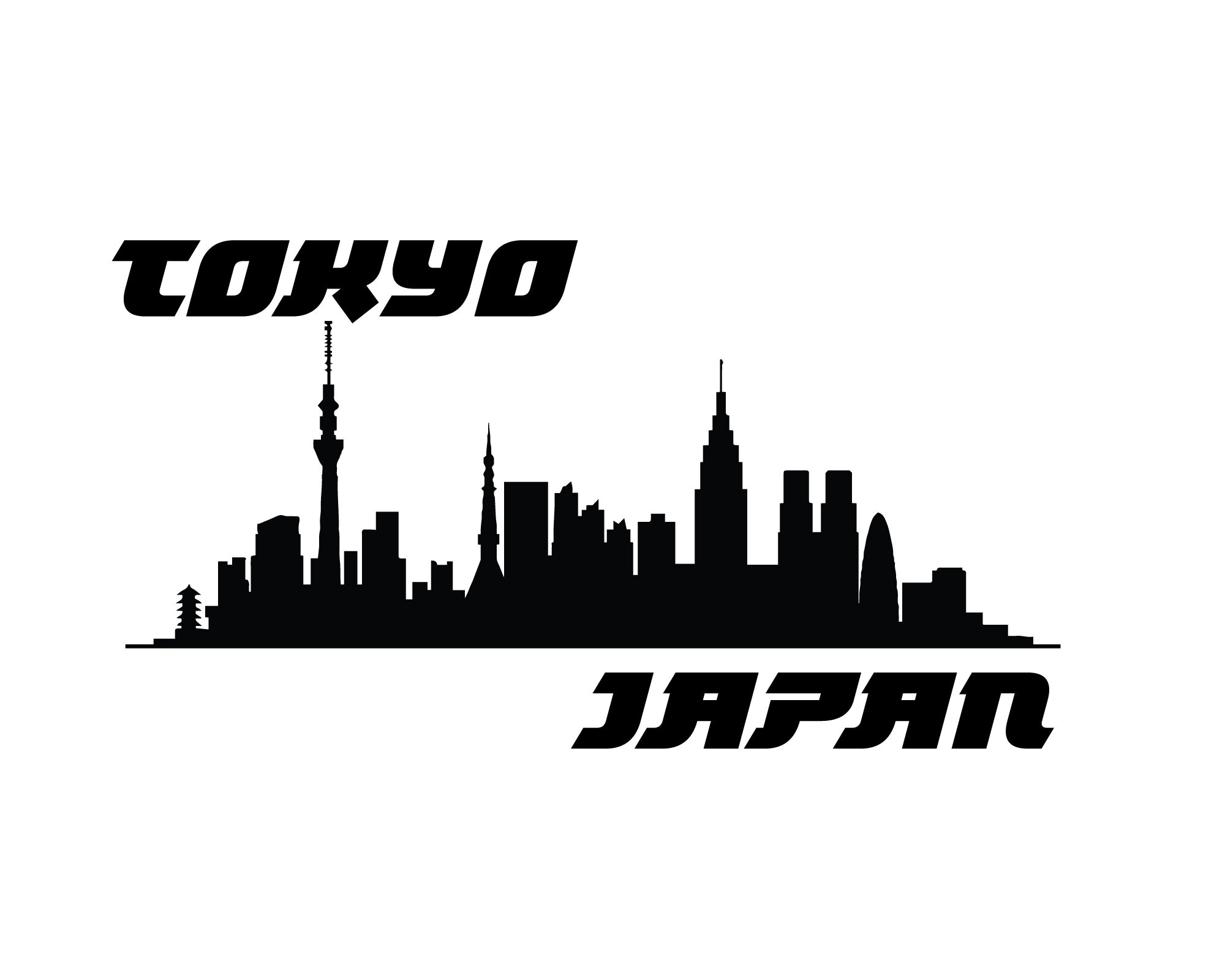 Tokyo Japan City Skyline / Silhouette SVG File Download very High ...