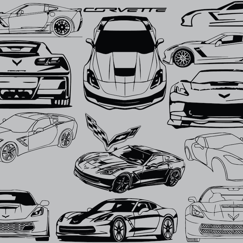Corvette Svg - Etsy