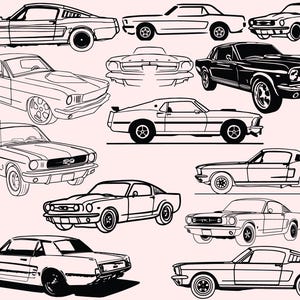 1st Gen 1965 Muscle Car Themed Svgs File Pack! *highest Quality* - Etsy
