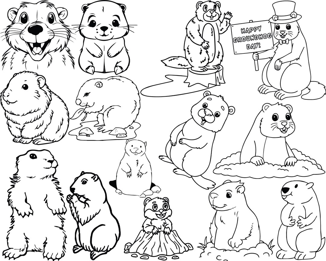 Groundhog / Groundhog Day Themed Svgs File Pack! - Etsy