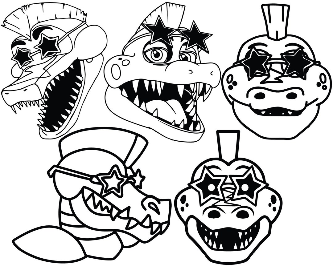 Monty Animatronic / FNAF Themed Svgs File Pack Download! *highest ...