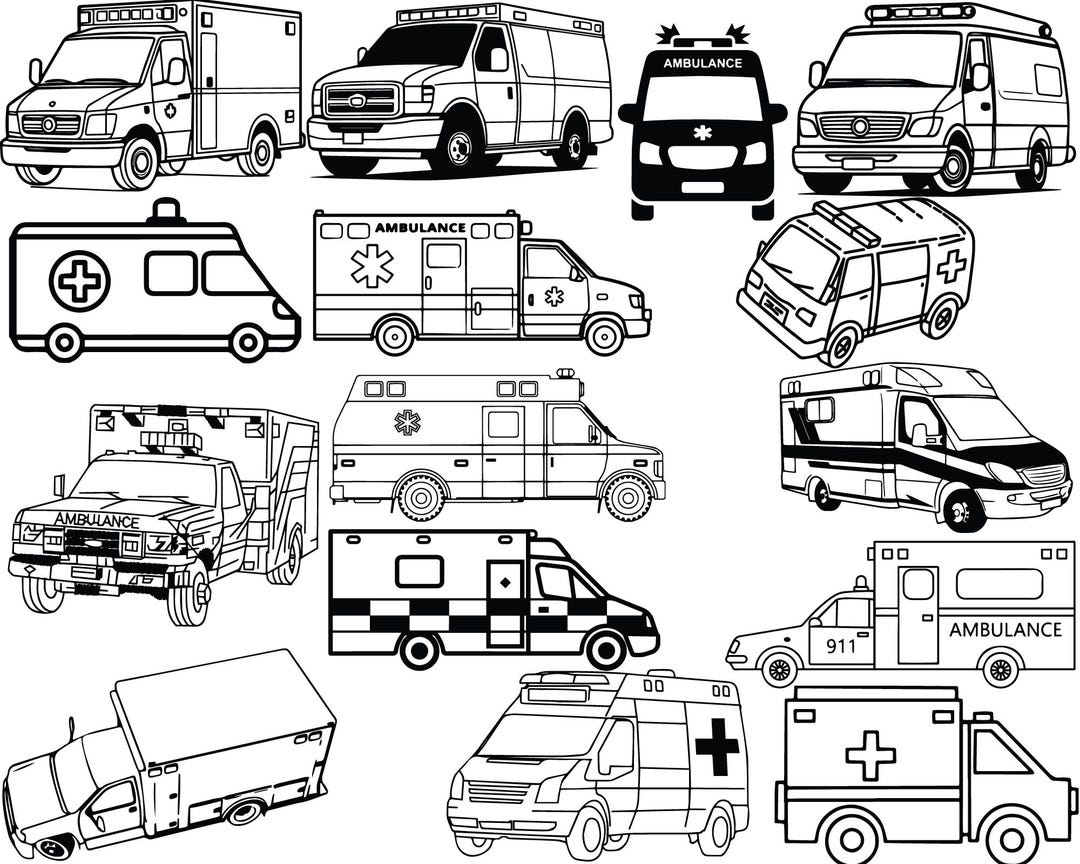 Ambulance / EMT / EMS Themed Svgs File Pack! *highest Quality* - Etsy