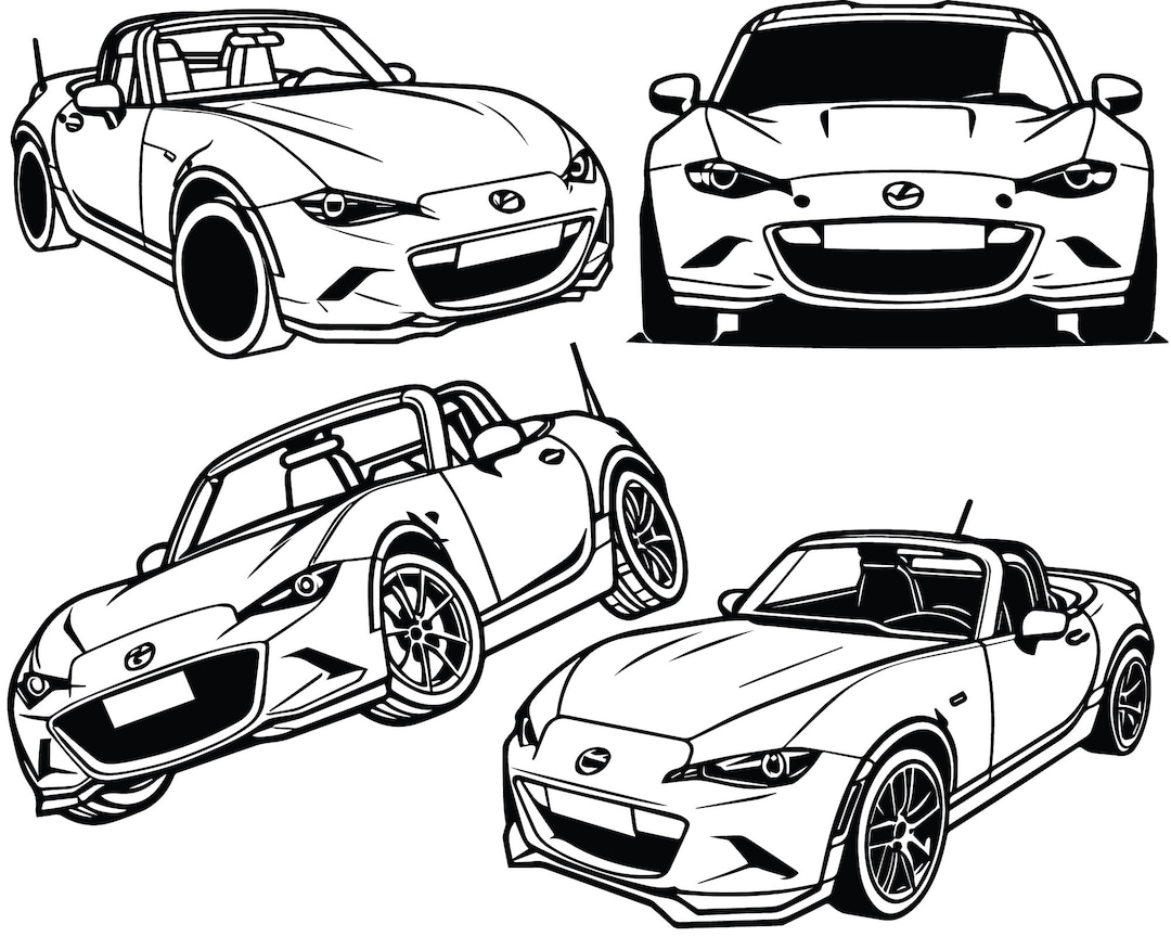 MX-5 Roadster Themed Car SVG Files Pack! (highest Quality) - Etsy