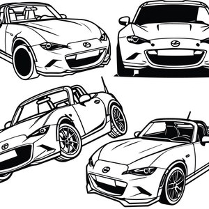 MX-5 Roadster Themed Car SVG Files Pack! (highest Quality) - Etsy UK